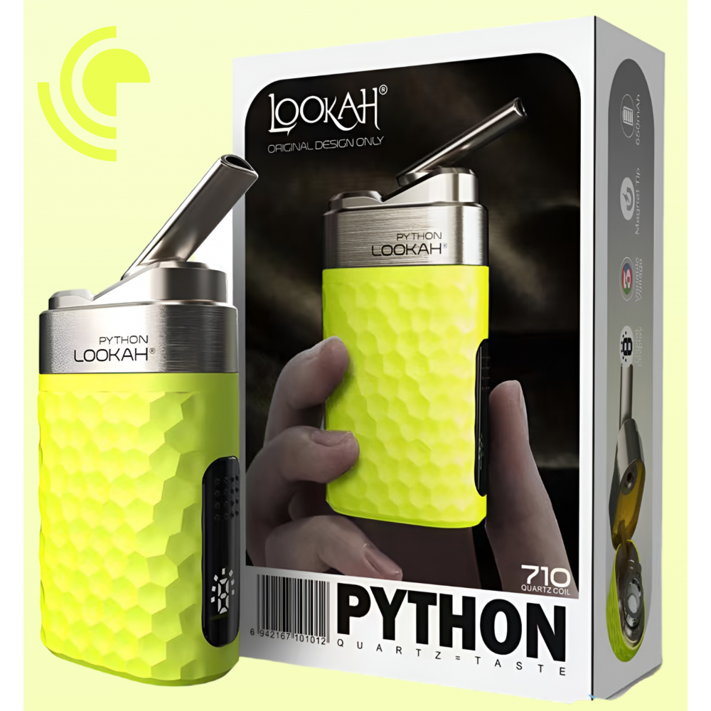 Lookah Python 650mAh Variable Voltage Vaporizer Kit | 710 Quartz Coil & Digital Display